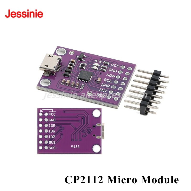 Модуль USB к SMBus/I2C Jessinie CP2112 2pcs, CP2112 Micro