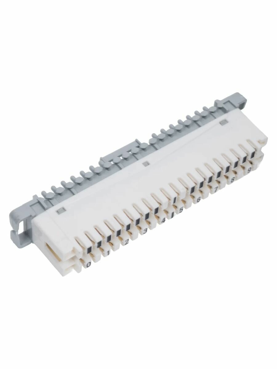 Размыкаемый плинт W&T 2/10 тип LSA на 10 пар WT-1001A-ABS