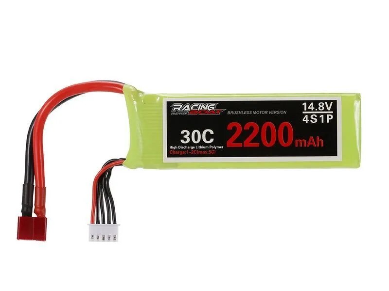 Аккумулятор Li-Po 14.8V 2200mAh 4S1P 30C Racing Boat для радиоуправляемого катера Feilun FT011