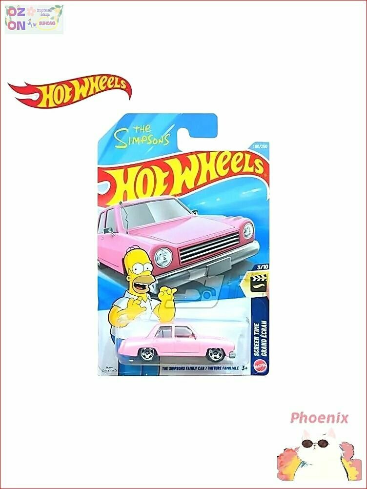 Машинка Mattel 1:64 Basic Car 2026E C4982 The Simpsons Family Car