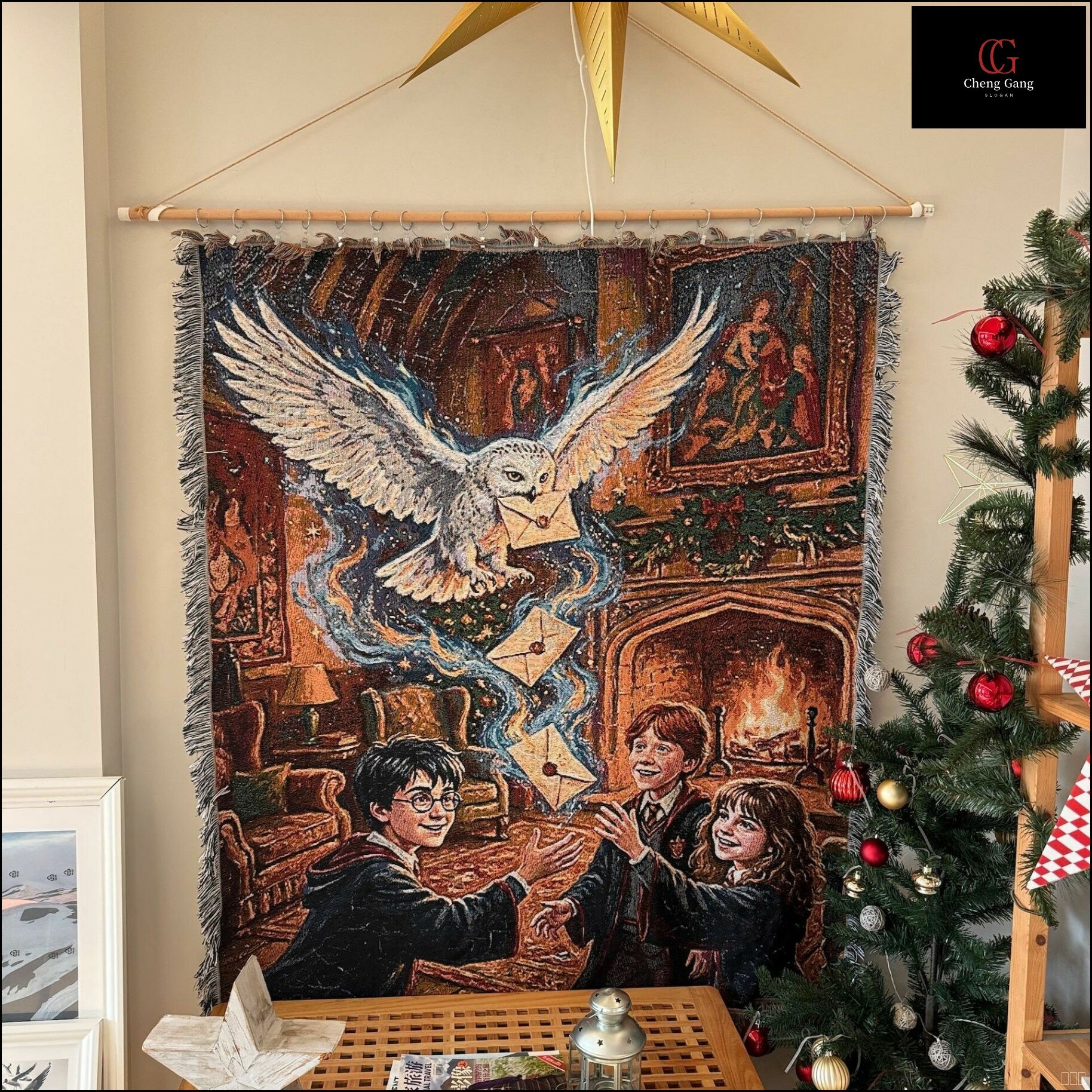 Одеяло с изображением совы Хедвиг из серии Гарри Поттер 130 x 160cm