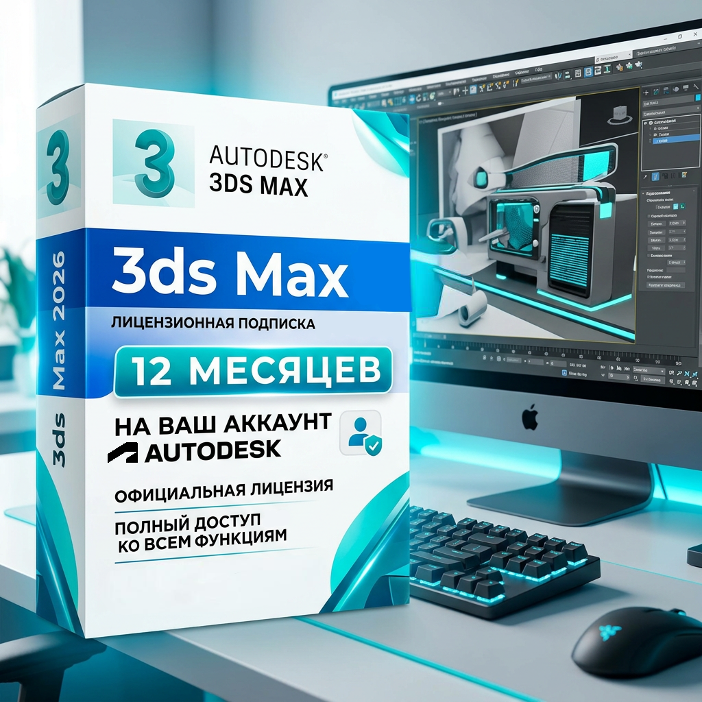 3Ds Max 2026 Лицензионная подписка для Autodesk( подписка на ваш аккаунт ) на 12 месяцев