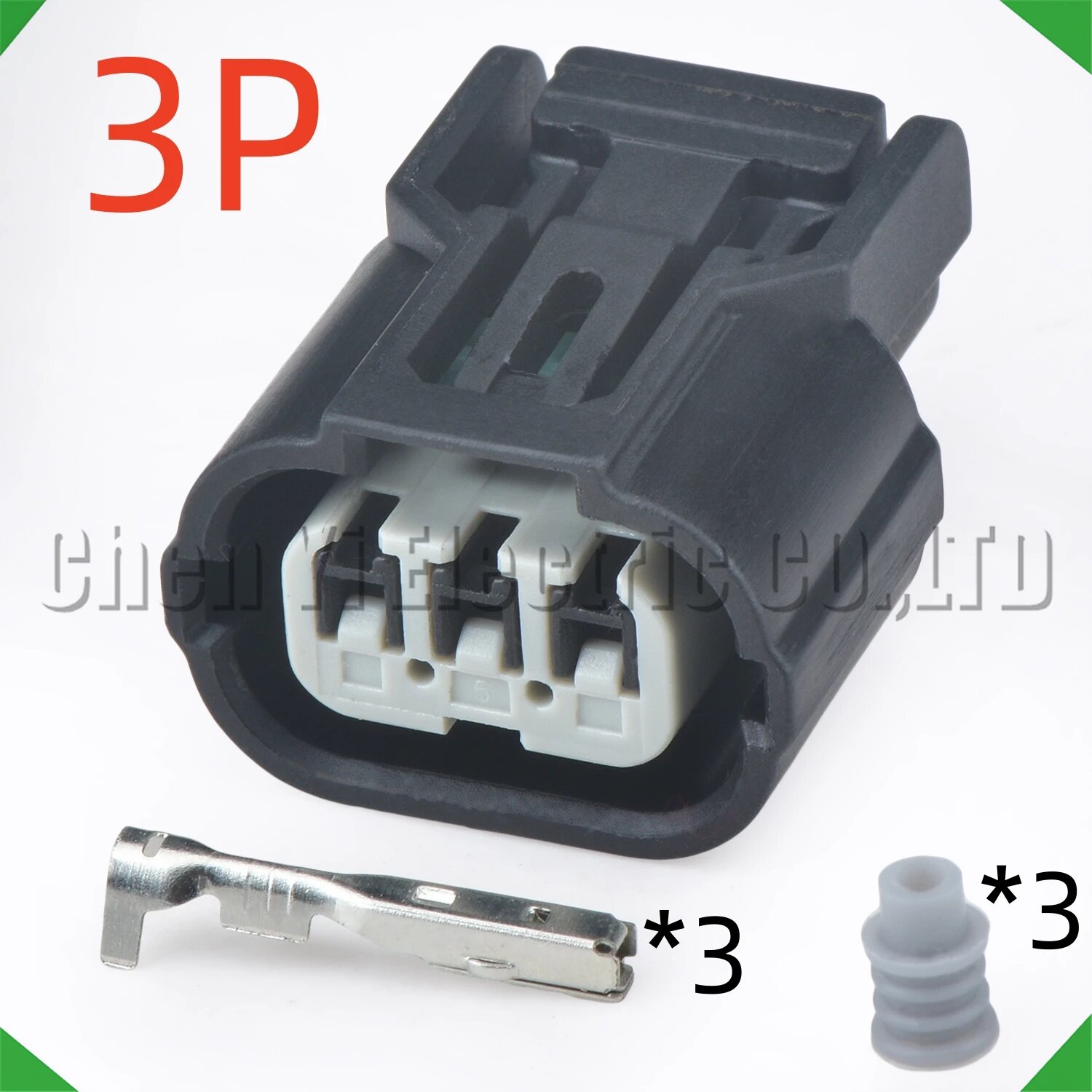 3-контактный разъем Black Female 6189-0887