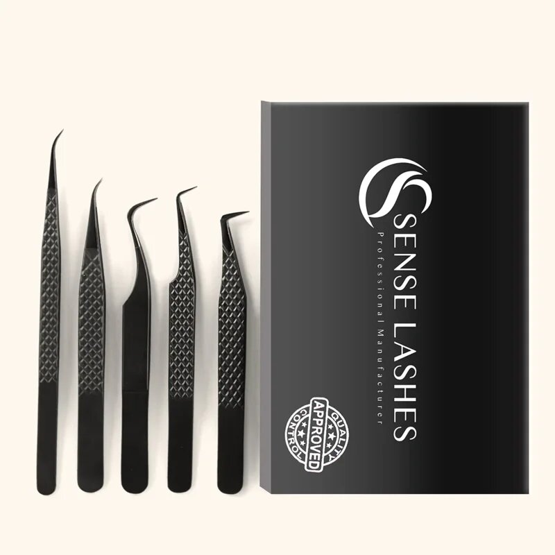 SENSE LASHES Пинцеты для ресниц 5 шт.