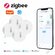 Комплект из 4 датчиков умного дома Zigbee Tuya для измерения температуры и влажн...