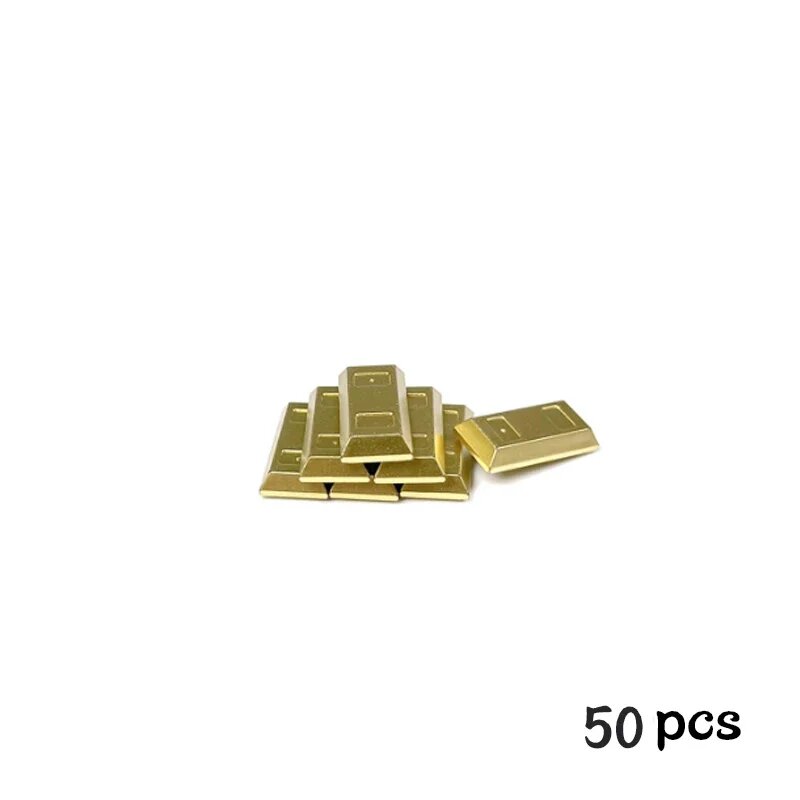 VEK Золотые строительные блоки, 50 шт, ZS0026-A06