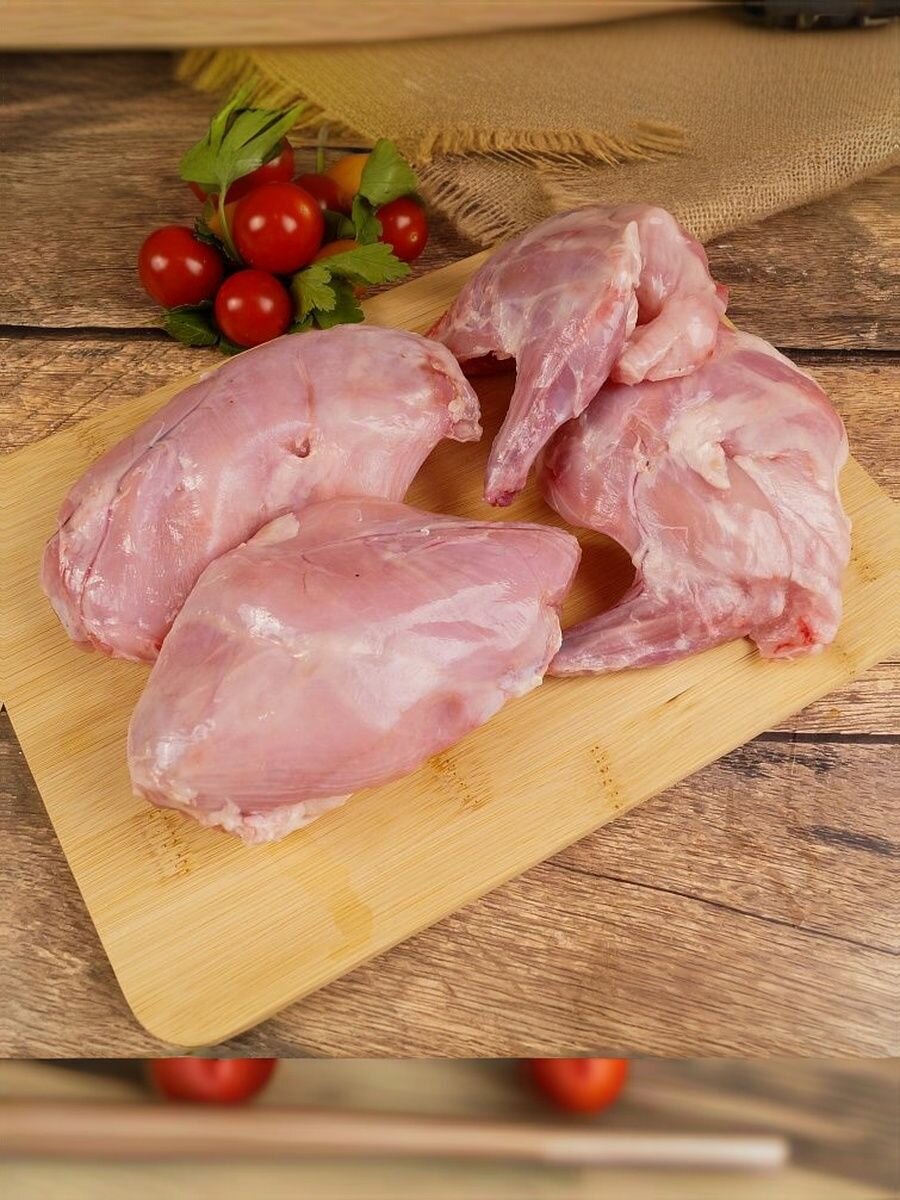 Ножки кролика передние/задние (комплект) 700 гр, Ферма Евгения Рошаля