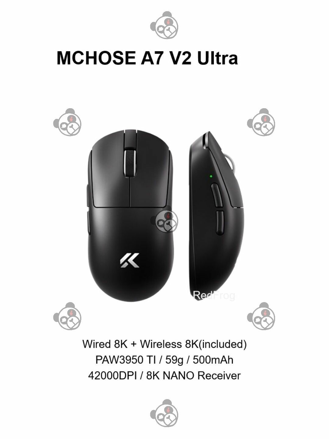 Бестселлер MCHOSE A7 V2 Ultra в черном цвете