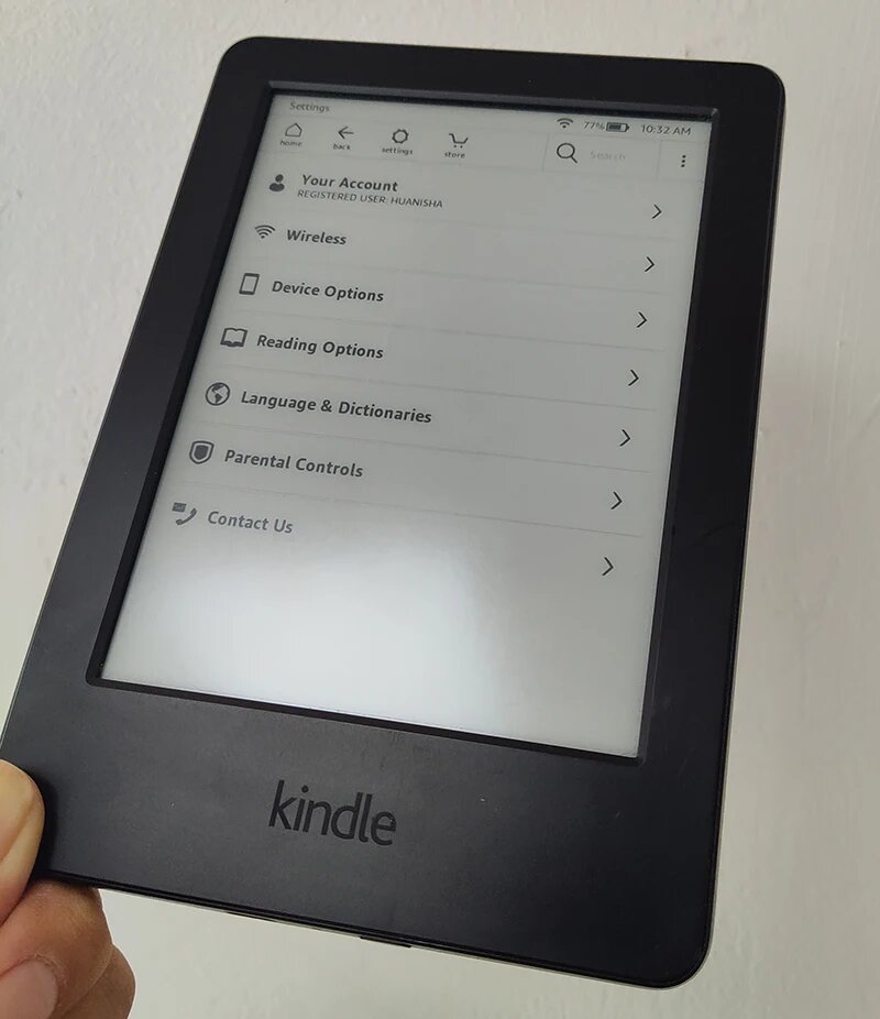 Оригинальная электронная книга Kindle 8th Kindle 6th 7th, используемая электронная книга Kindle 6 7 8 считывателем сенсорного экрана без подсветки E-ink 6-дюймовый чернильный экран