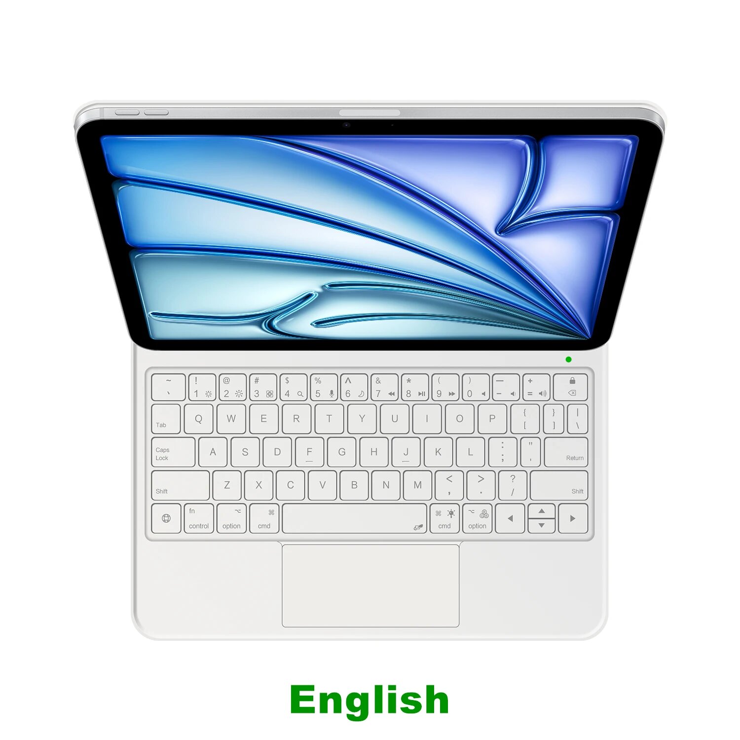 Pogo Pin Magic Keyboard iPad Air 11 13 10.9 인치 M2 M3 M4 모델 Pro 12.9 6/5/4/3 세대 Смарт-чехол 키보드 커버 포고 핑 한 디자인 한국어 در아웃