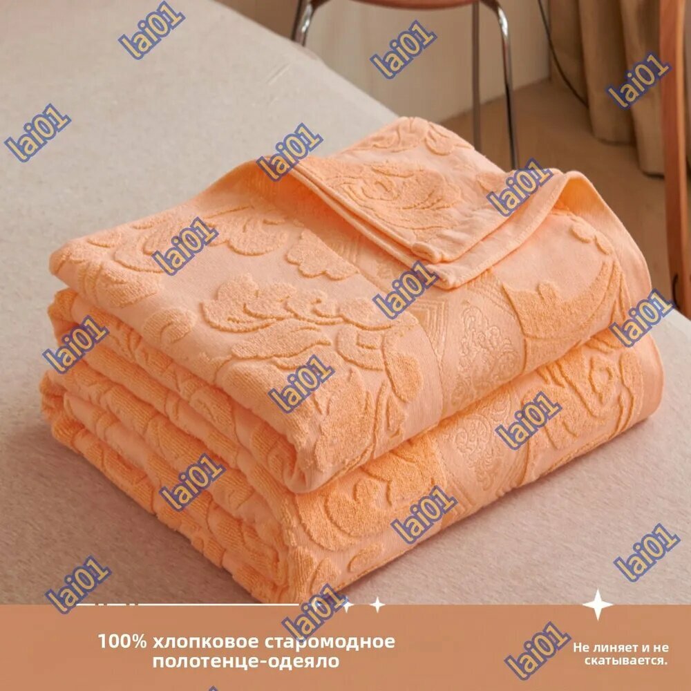 Простыня стандартная, Махровая ткань, 180x220 см