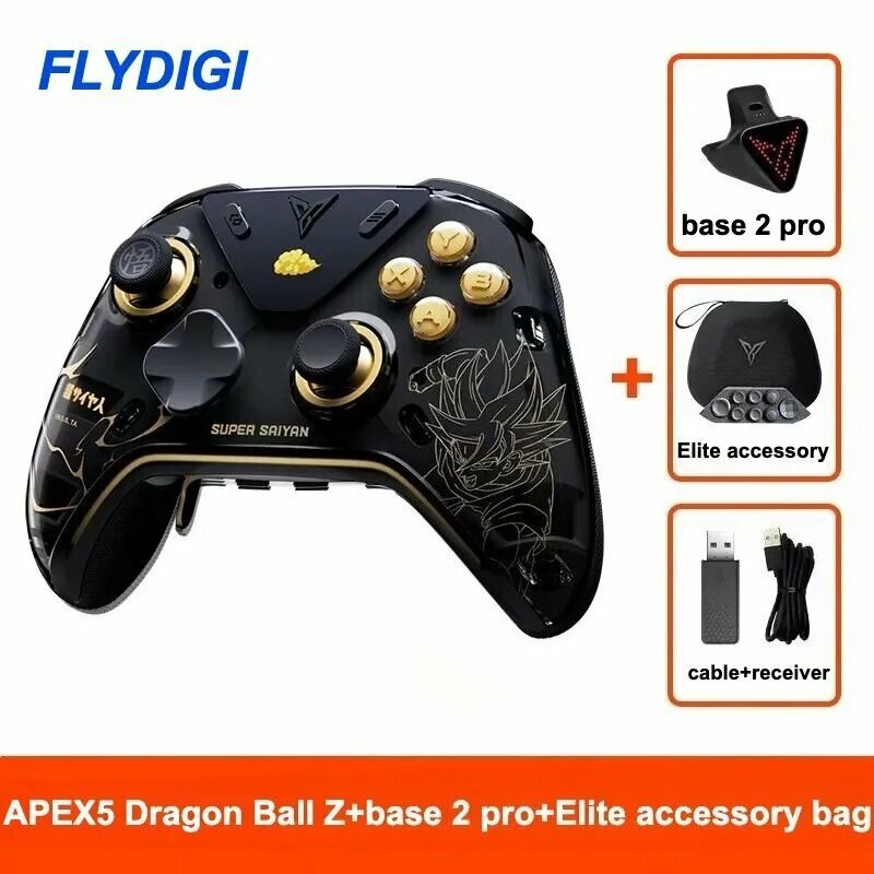 Flydigi Apex5 Dragon Ball Игровой контроллер elite handle джойстик с эффектом Холла беспроводной Bluetooth для трехрежимной игры