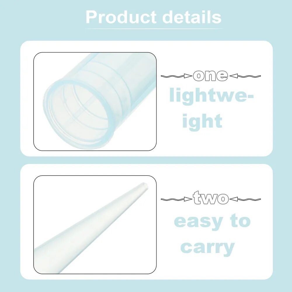 Прозрачные большие иглы для клея из пластика, набор 20 штук, для домашнего использования