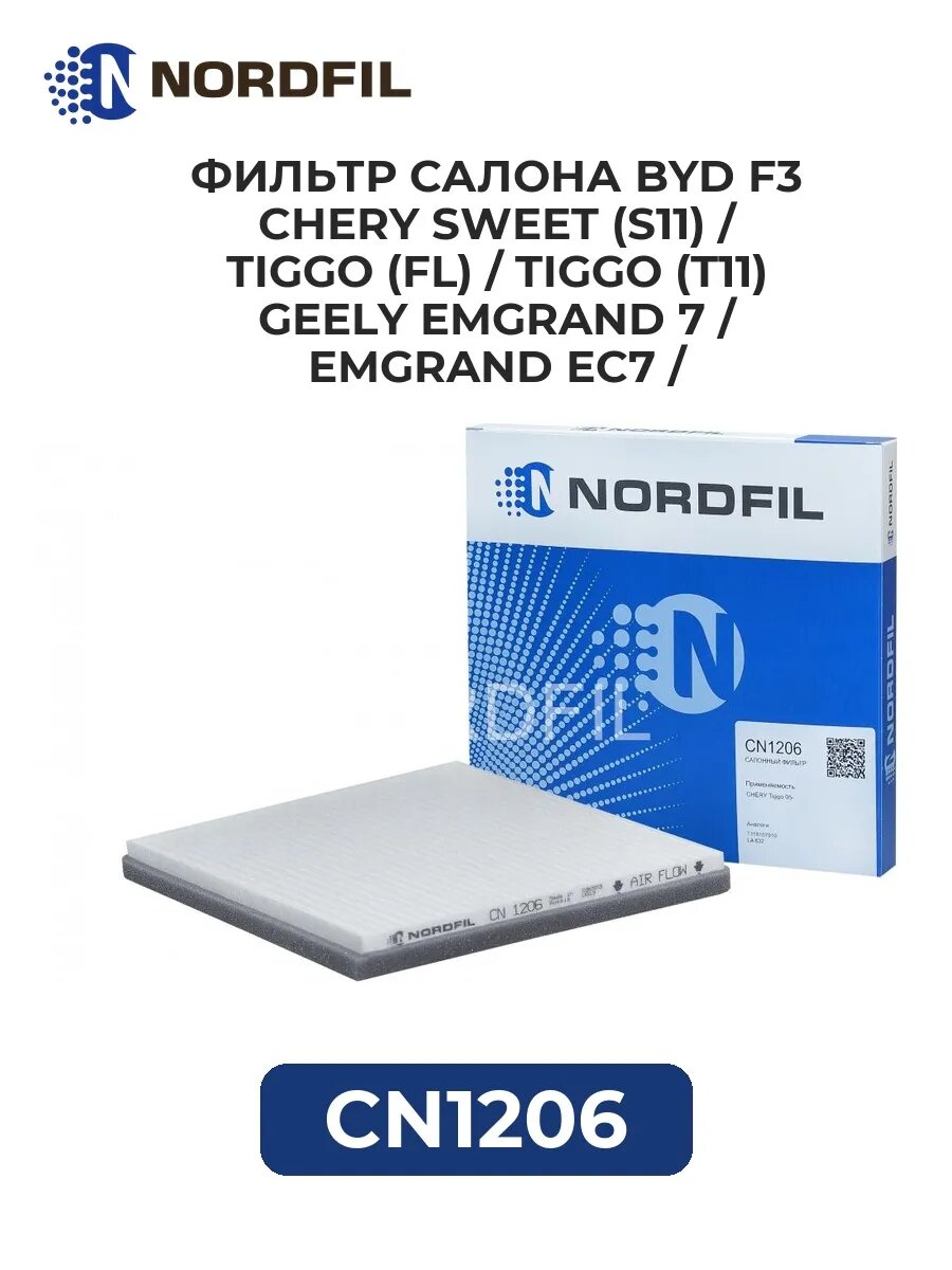 Фильтр салона BYD F3 CHERY Sweet (S11) / Tiggo (FL) / Ti.