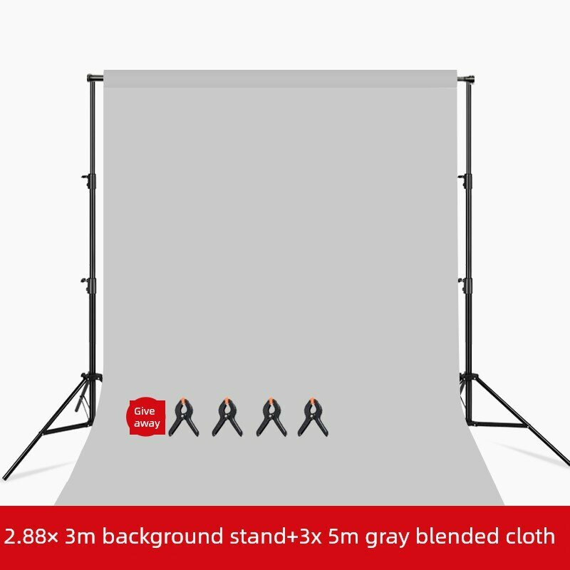 2.88* 3m Фотостойка для фона 2.6x2м, телескопическая портативная мобильная стойка для фотостудии, реквизит для