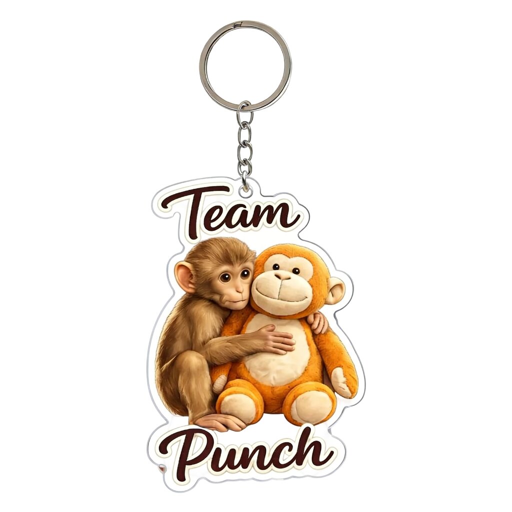 Прекрасный акриловый 2D плоский брелок-подвеска с гориллами, подарок для друга и семьи, Подвесное зеркало заднего вида, украшение с подвеской