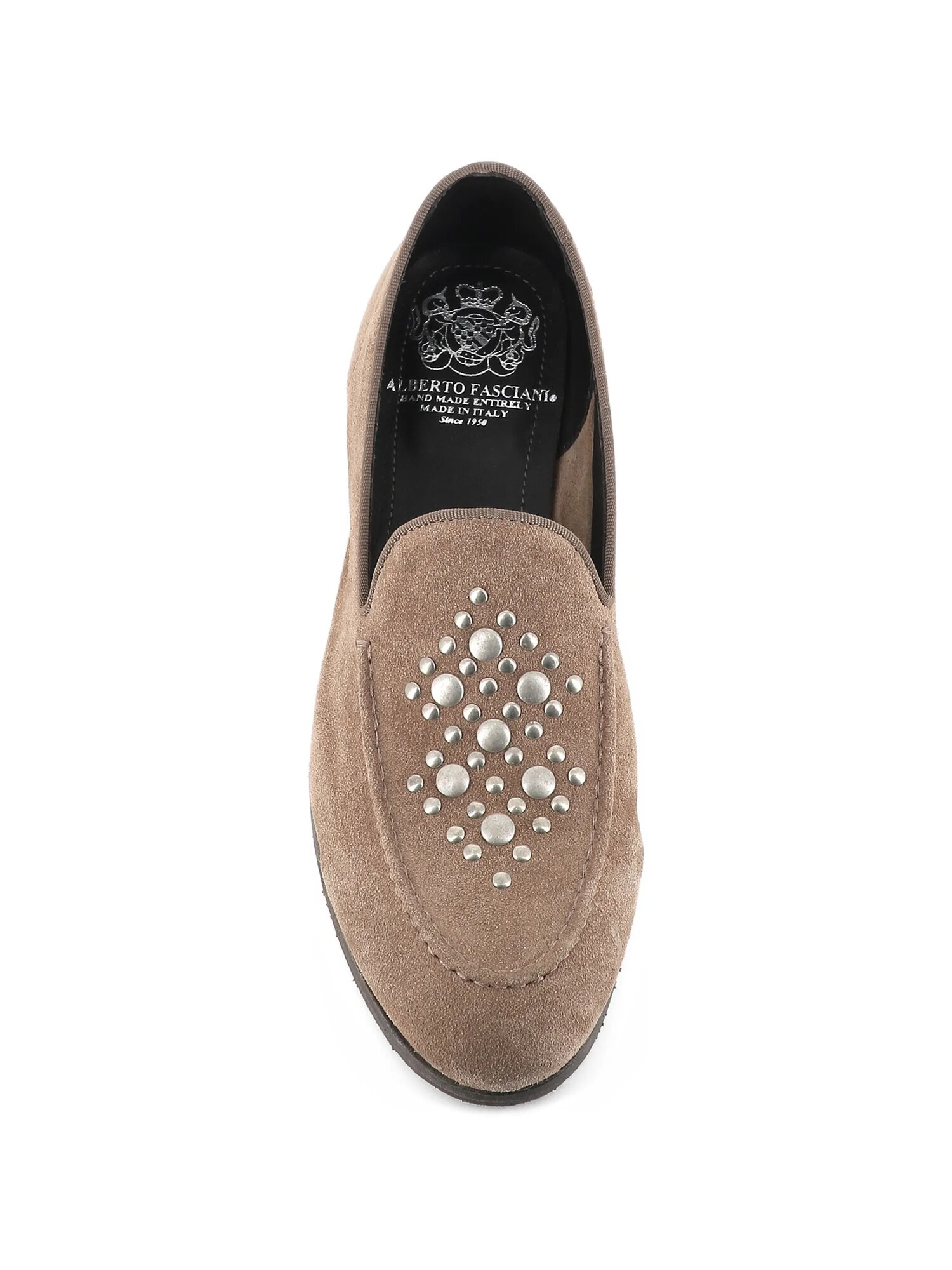 Лоферы Alberto Fasciani Studded suede loafers, размер 40, разноцветный — фото 1