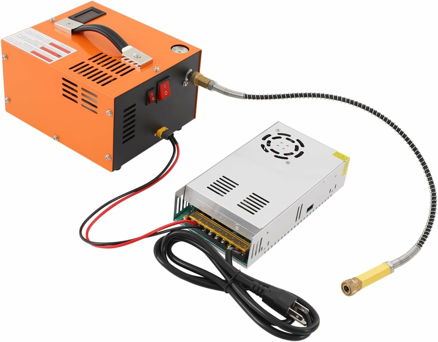 Бесщеточный двигатель воздушного компрессора 4500 фунтов на квадратный дюйм / 30 МПа, воздушный компрессор PCP, портатив