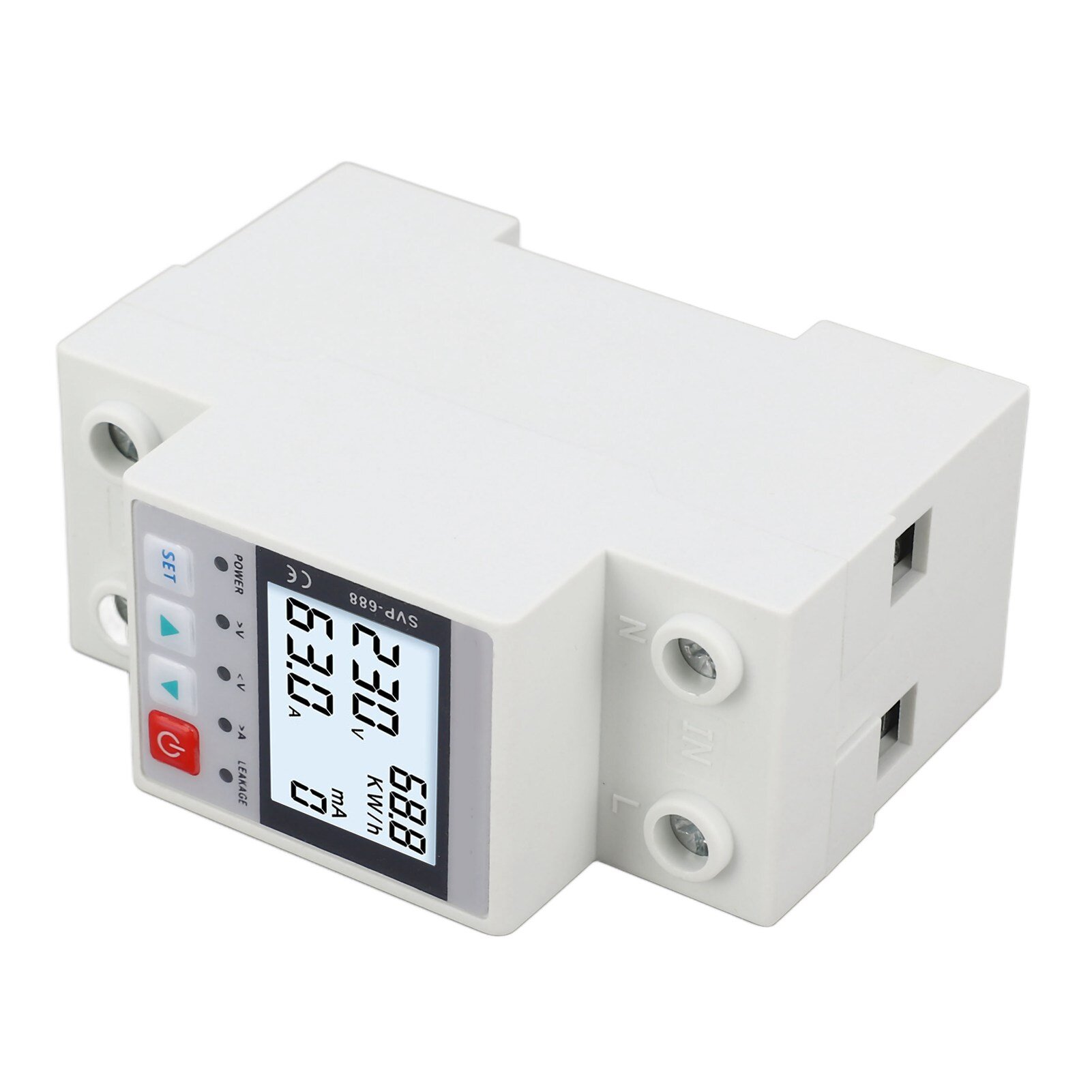 Защита от отключения напряжения Energy Protector, 230V 63A, с цифровым дисплеем, для безопасного питания