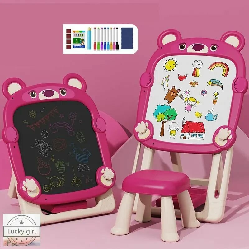 Мольберт Детский Двухсторонний С Набором