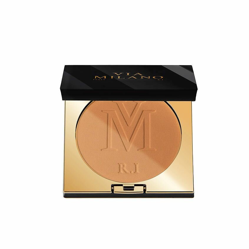 VIA MILANO Компактная пудра для лица матирующая с витамином Е Compact Powder Stop Shine & Covering, C04 Ideal Beige, 10 г