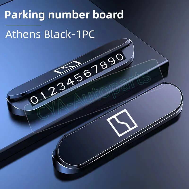 Для Zeekr 001 X 009 007 2022 2023 2024 2025 EV скрытый временный парковочный номерной Black 1pcs