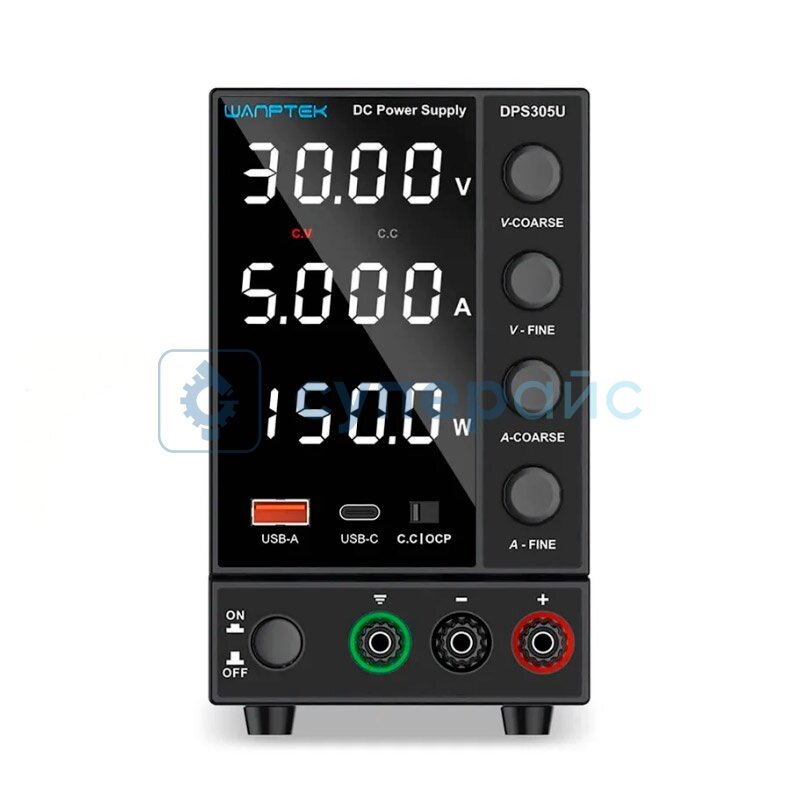 Цифровой регулируемый источник питания Wanptek DPS305U (30В, 5А)