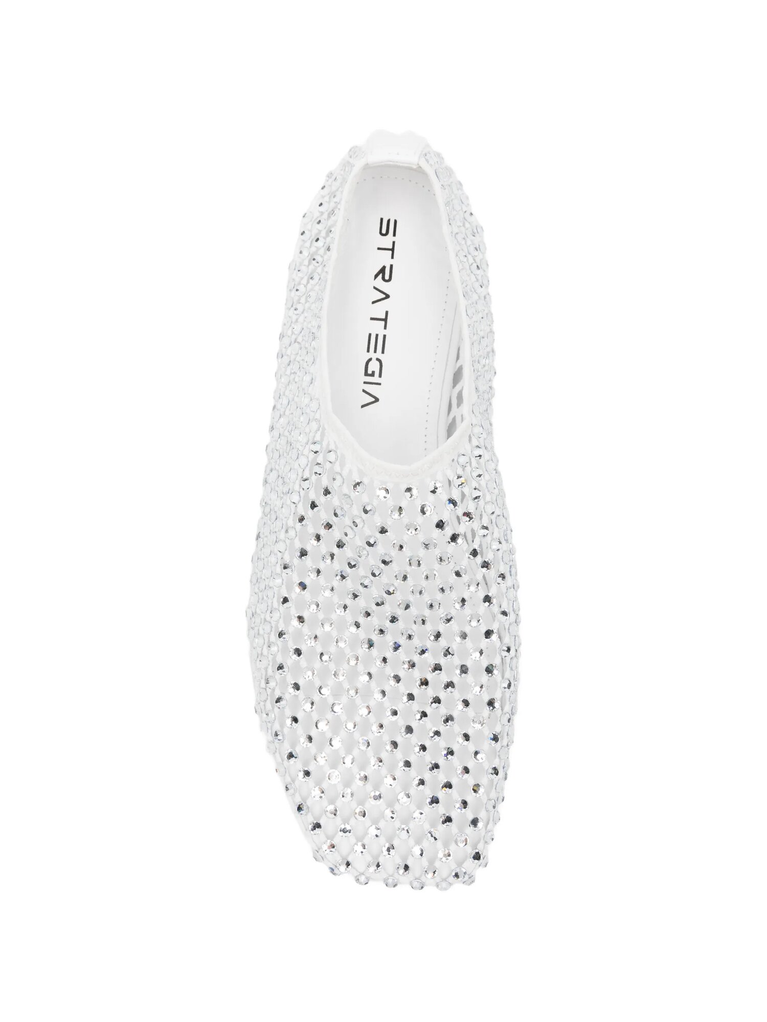 Балетки STRATEGIA Embellished ballet flats, размер 41, white — фото 1