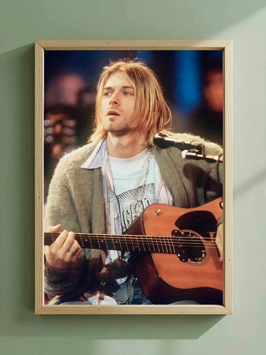 Постер, плакат на стену Nirvana Курт Кобейн (А3)