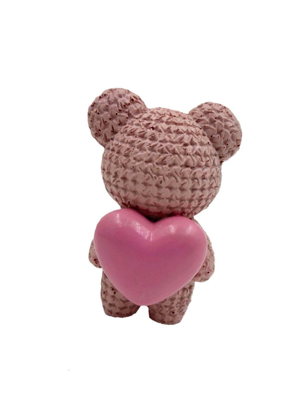 Фигурка мишки из смолы в форме сердца для украшения дома Удобные в использовании Легко моющиеся поверхности, подходящие для гостиной или спальни
