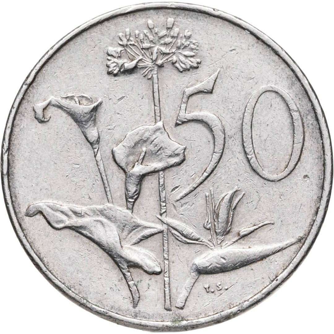 ЮАР 50 центов cents 1978, Никель, в сохранности VF-XF