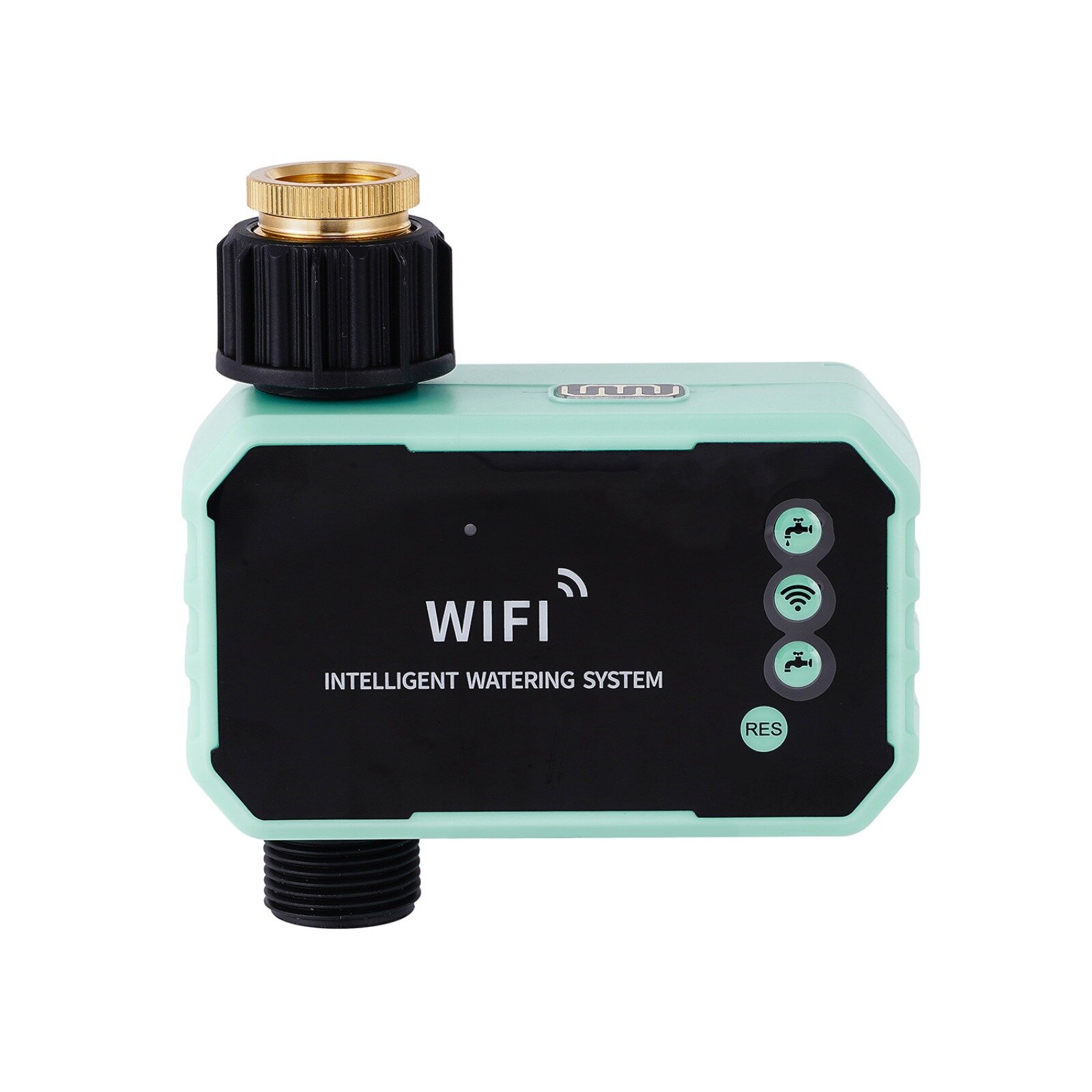 Умный Wifi Контроллер Полива: Солнечная Панель И Bsp 3/4" Резьба - Автоматический Полив С Защитой От Дождя Для Сада, Газона И Грядок