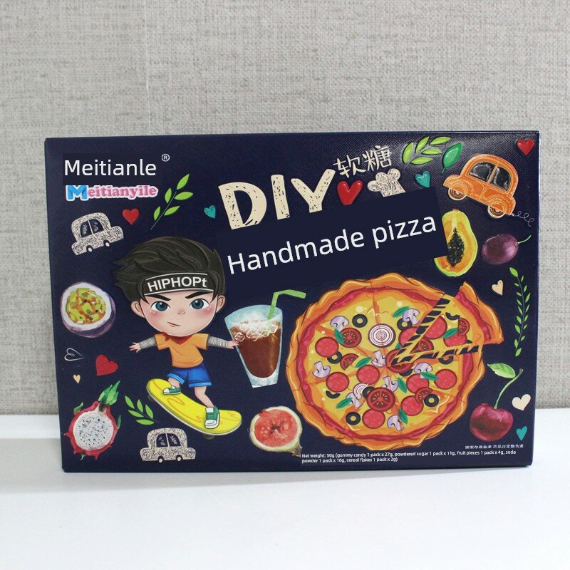 Набор для самостоятельного приготовления съедобной пиццы для детей - веселая кулинарная игра с разнообразными начинками