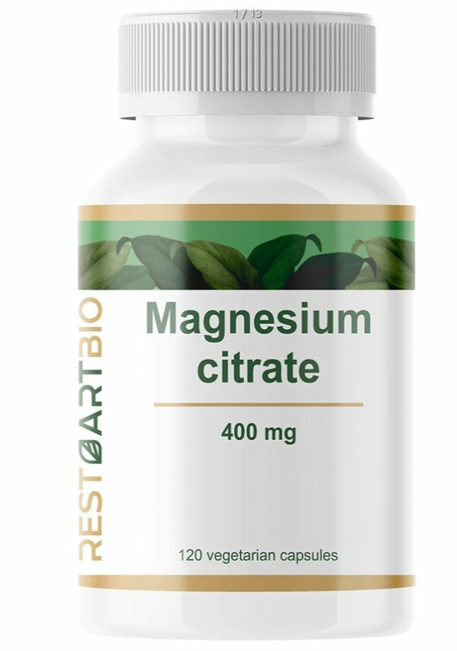Restartbio, Магний (цитрат), капсулы, 120 шт.