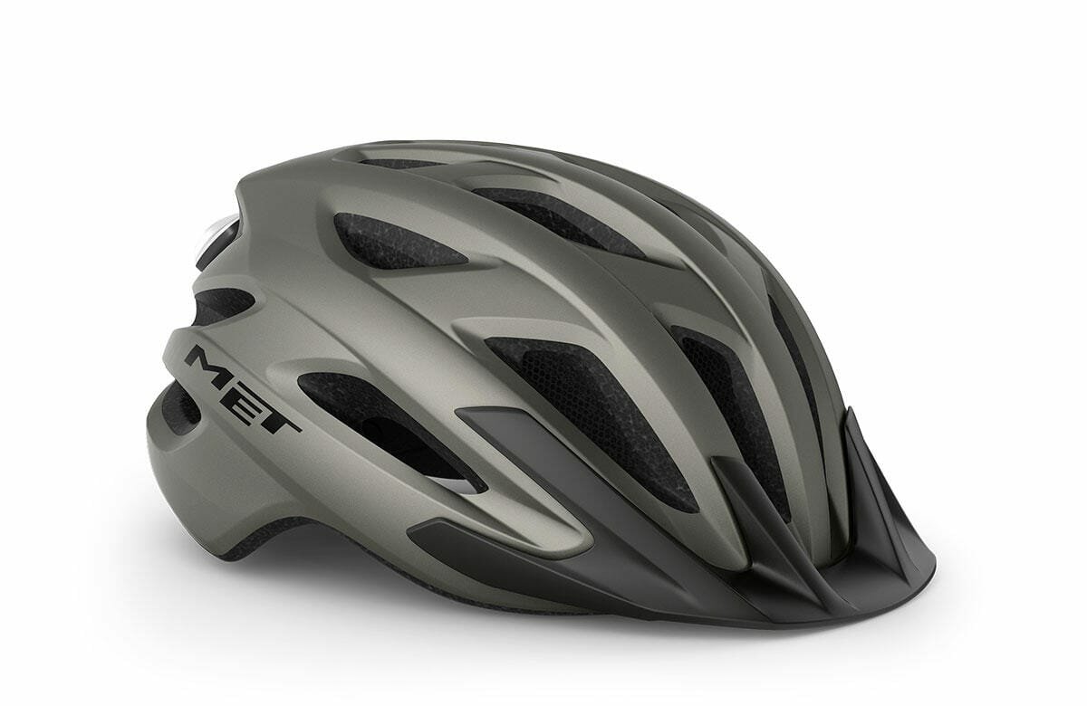 DECATHLON шлем MET Crossover MIPS, темно-серый, размер 52-59 см