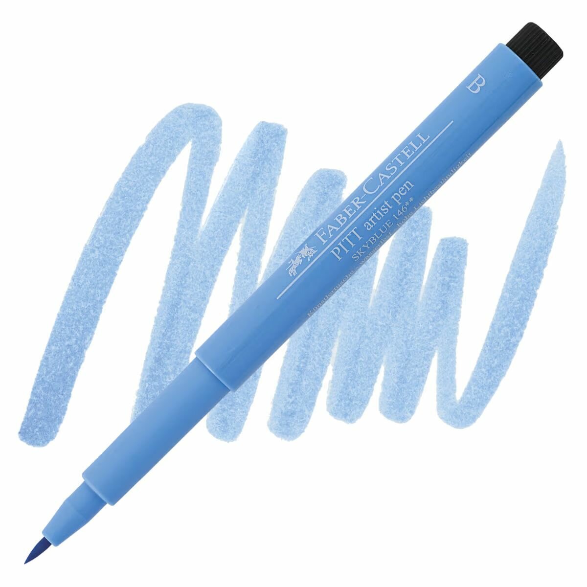 Ручка капиллярная Faber-Castell "Pitt Artist Pen Brush", цвет 146 лазурный