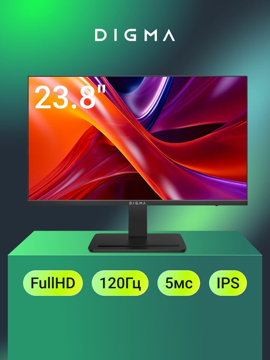 23.8" Монитор Digma Progress 24P403F черный FHD IPS