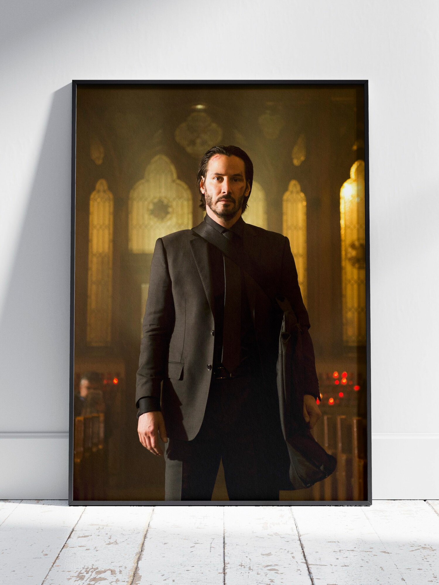 Плакат на стену для интерьера Киану Ривз (Keanu Reeves 12) - Постер по актеру фильма, кино, сериала формата A4 (21x30 см)
