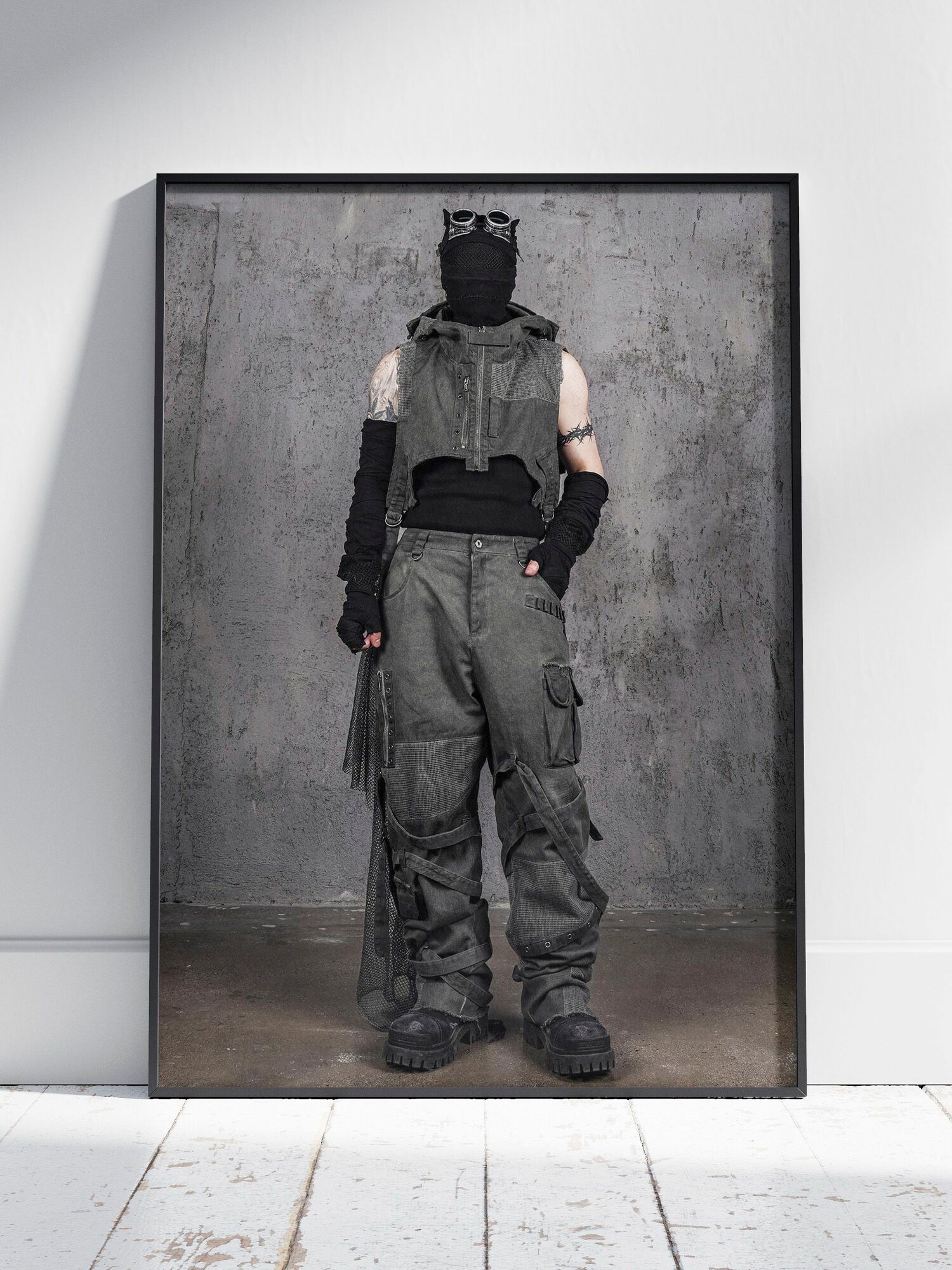 Плакат на стену для интерьера Стиль Постапокалипсис (Post Apocalyptic Fashion Style 1) - Постер по моде и эстетике формата A4 (21x30 см)