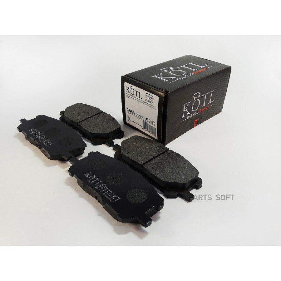 Колодки тормозные дисковые передние к-т LEXUS RX300/RX330/RX350 03>08/RX400H 05>09 от официального дистрибьютора, KOTL, артикул 3397KT