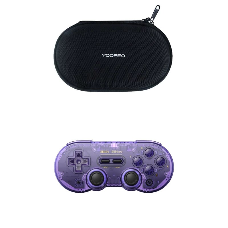 Eighting SN30Pro Прозрачная специальная версия Bluetooth-контроллер с чехлом для Nintendo Switch, Steam Deck, ПК -