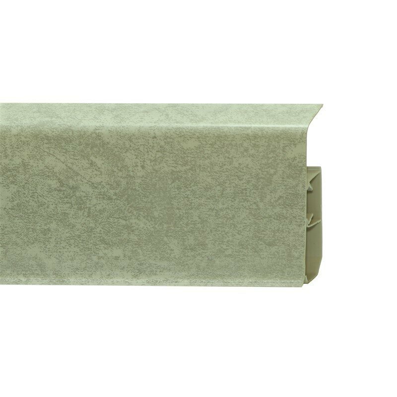 Плинтус пластиковый Winart Quadro 80 мм Мрамор светлый 339, 1 шт.