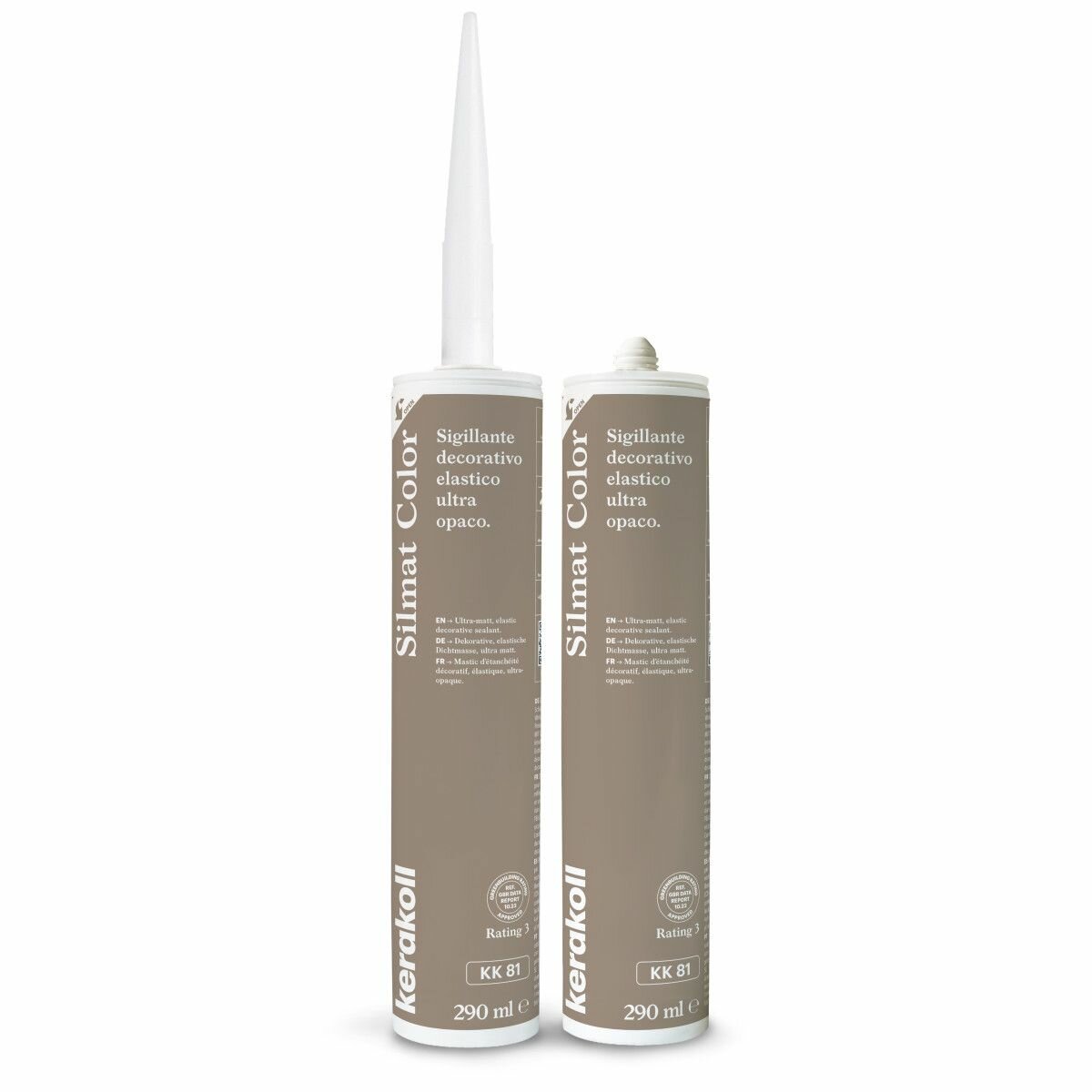 Силиконовый герметик матовый Kerakoll Silmat Color KK81, цветной, санитарный, для плитки, ванной и кухни, влагостойкий, против плесени, 310 мл