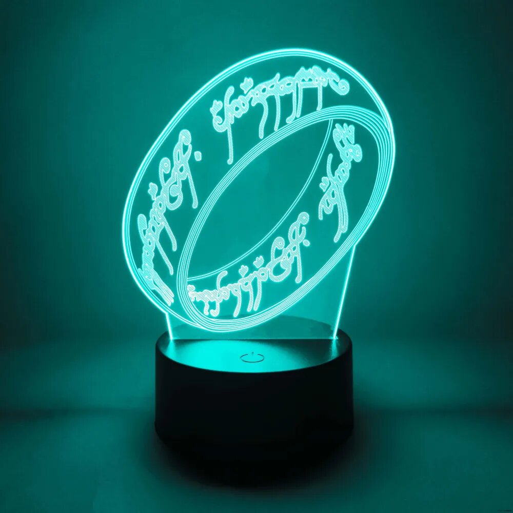 LED ночник Кольцо Всевластья / Ring of Power из фильма Властелин колец / The Lord of the Rings