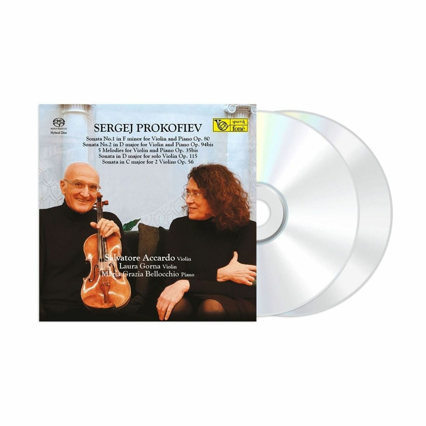 Музыка SACD Sergei Prokofiev, Salvatore Accardo, Laura Gorna, Maria Grazia Bellocchio - Sonatas for Violin and Piano /> 2 x SACD, Hybrid, New