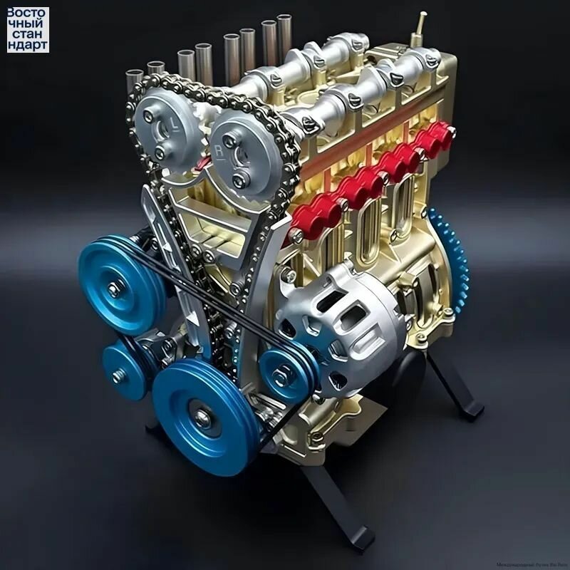 BESTSKY Двигатель V8 металлический конструктор для взрослых и детей от 12 лет