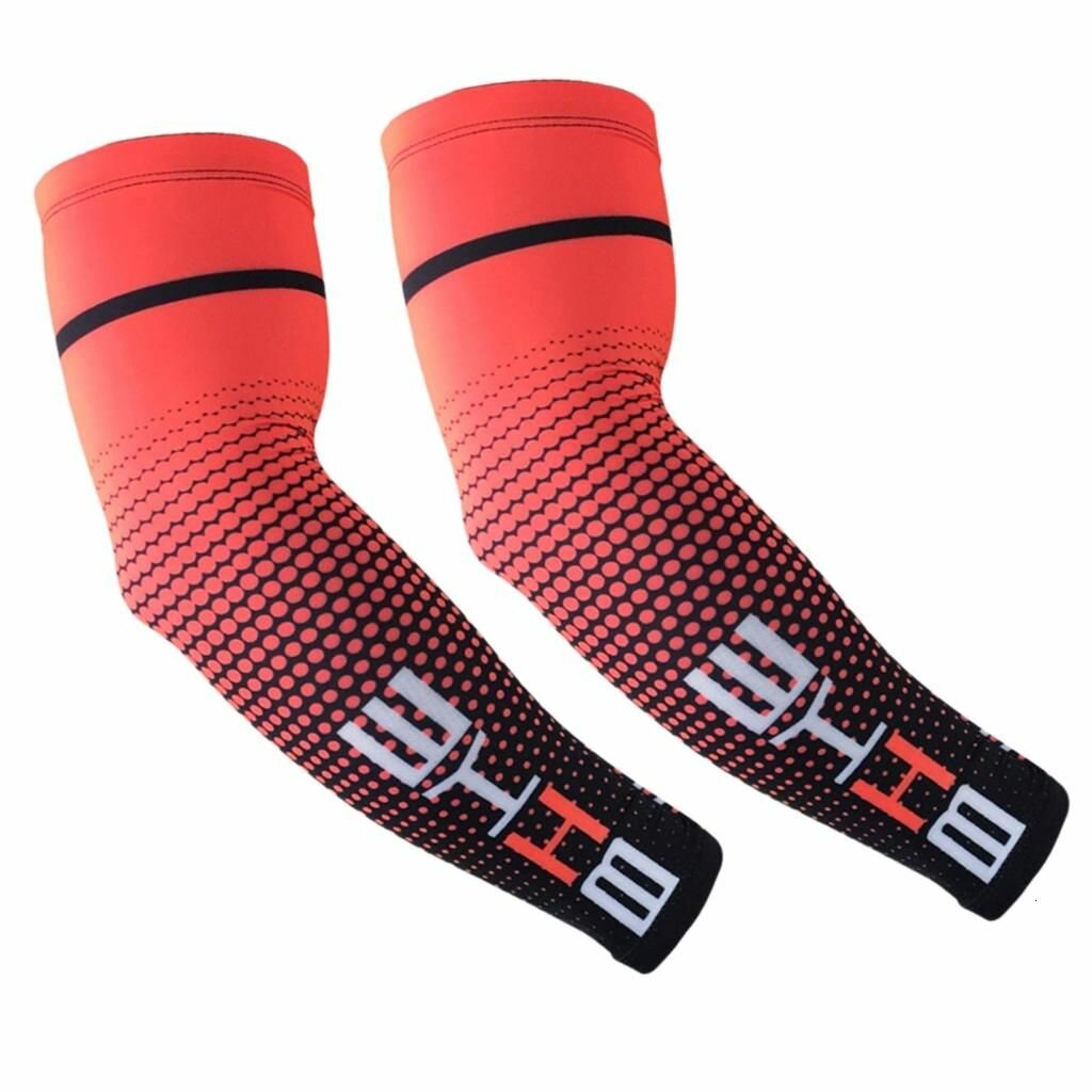 Дышащие легкие нарукавники от солнца, красный - M