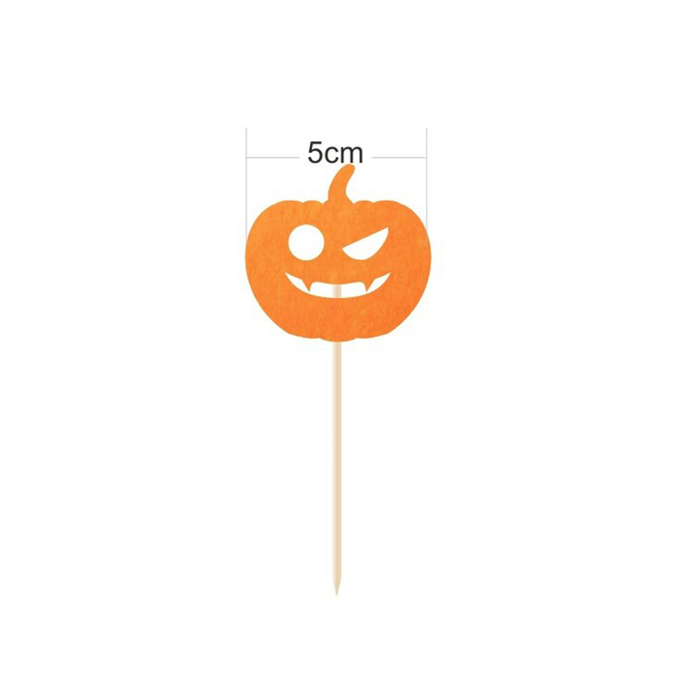 10 Штук Топперы Для Торта В Форме тыквы Оформление Для Праздничного Стола Halloween Party Supplies Размер M Цвет Orange