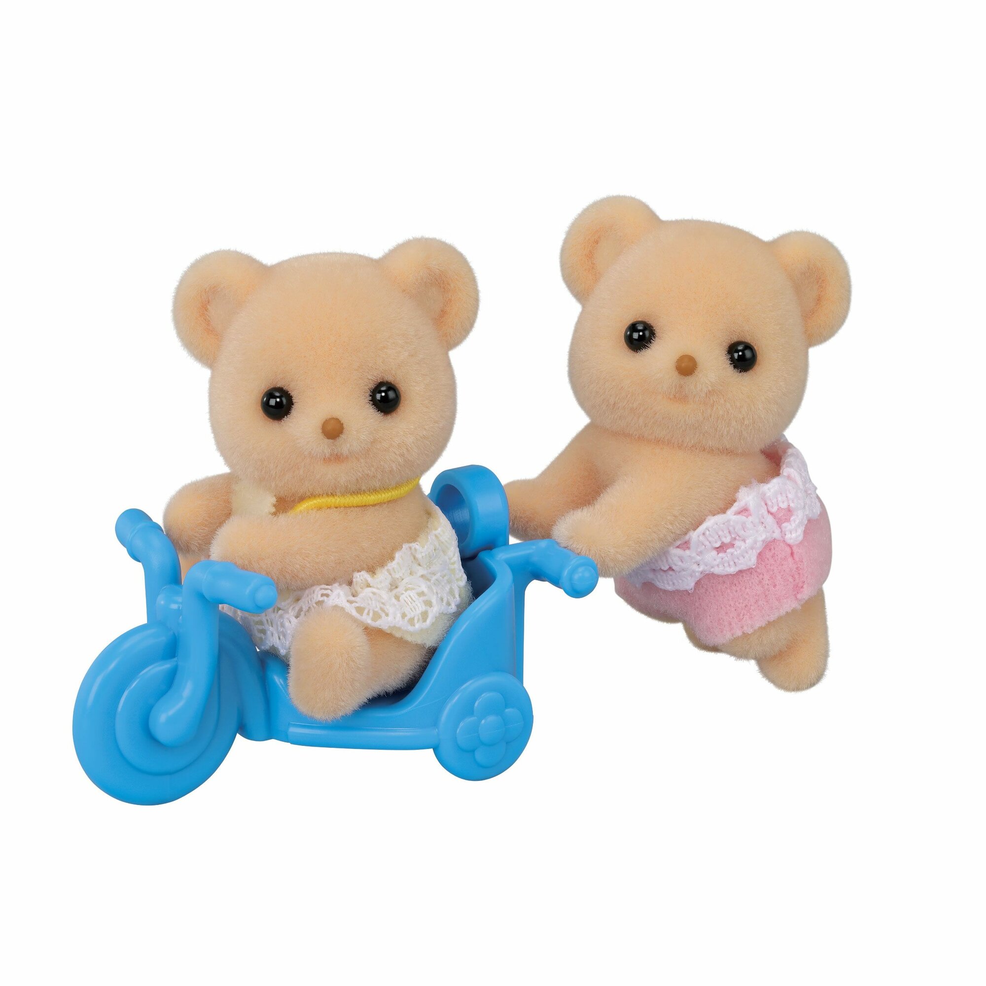 Игровой набор Sylvanian Families "Бисквитные мишки-близнецы", с фигурками и каталкой, для развития фантазии