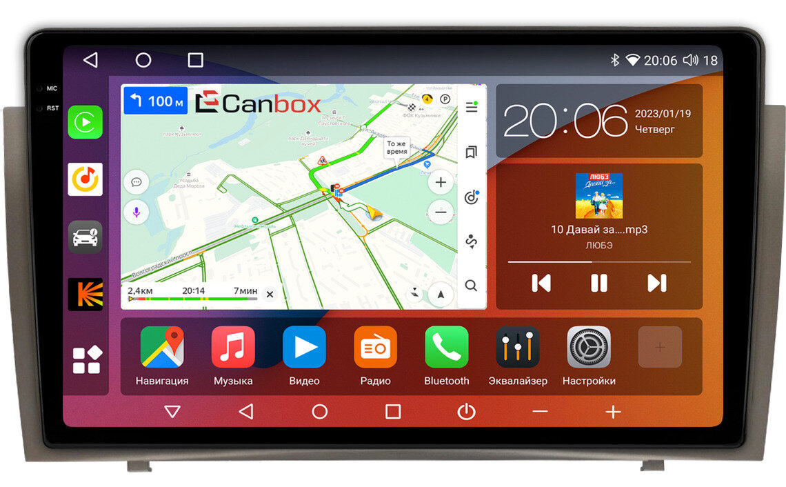 Штатная магнитола Canbox EVO 2K 5830-10-0899 Toyota Camry XV40 2006-2011 (Тип 2) Android 14 (4G-SIM, 12/256, DSP, QLed, AI, 360)